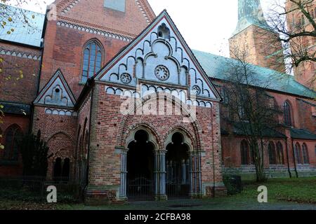 A Mesmerizing view of a beautiful Cathedral of Lubeck, Germany Stock ...