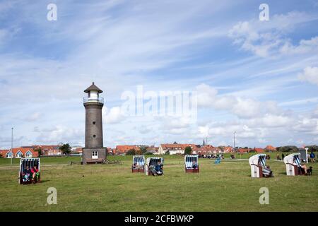 Meme fire, old lighthouse, Juist, East Frisian Islands Stock Photo - Alamy