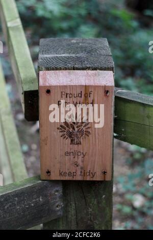 Copford village sign Stock Photo - Alamy