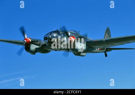 Luftwaffe HE-111 Heinkle WWII German Bomber Stock Photo - Alamy
