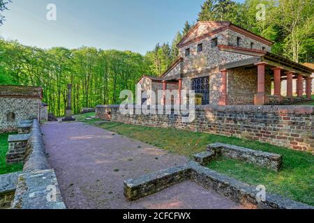 Roman temple district on the Metzenberg near Tawern, Trier-Saarburg ...