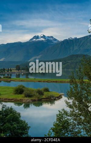The Columbia River and Mount Begbie near Revelstoke, British Columbia ...