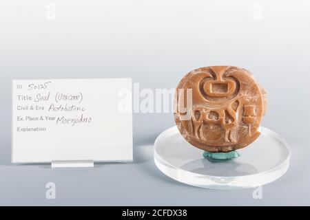 Ancient seal of unicorn, from Mohenjo daro, Indus valley civilization ...