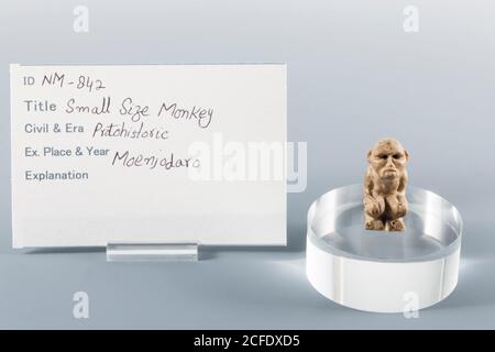 Small size Monkey figure, Mohenjo daro, Indus valley civilization ...