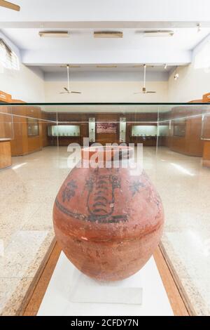Terracotta large strage jar, gallery of Harappan civilization area ...