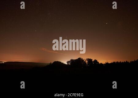 Background of gray starry night sky with the Milky Way Stock Photo - Alamy