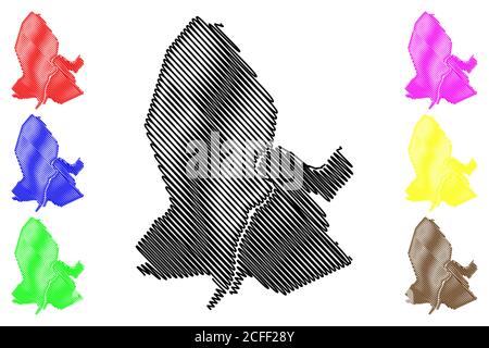City Map Ahvaz Iran Asia vector illustration Stock Vector Image & Art ...