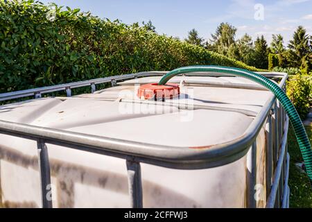 Water container for the temporary water supply construction site Stock ...