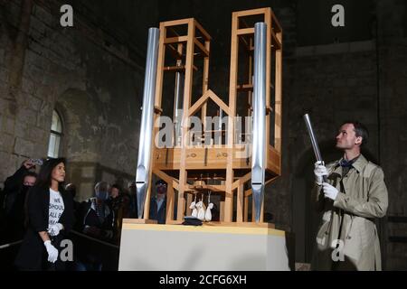 The John Cage Organ-art project is pictured at Saint Burchardi church ...