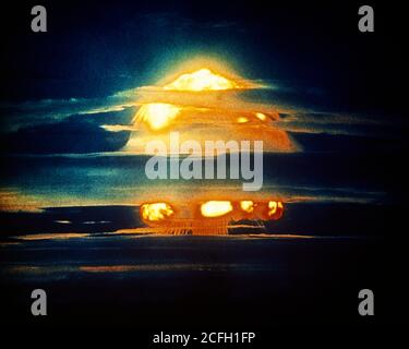 1960s THERMONUCLEAR DETONATION PACIFIC PROVING GROUNDS - ka7452 HAR001 ...