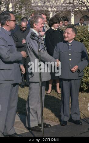 Deng Xiaoping and Jimmy Carter ca. 29 January 1979 Stock Photo - Alamy