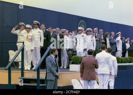 Jimmy Carter visit the Naval Academy at Annapolis, MD Stock Photo - Alamy