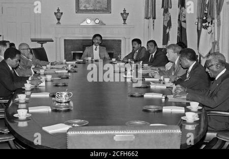 Jimmy Carter meeting with congressional black caucus Stock Photo - Alamy
