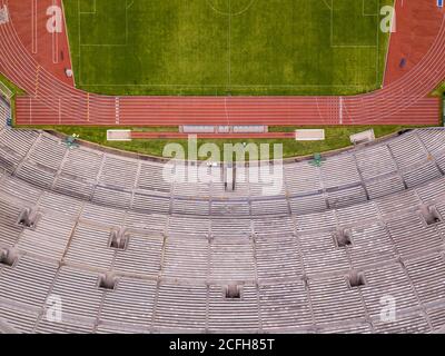 aerial view of the University Olympic Stadium, home of the soccer team ...