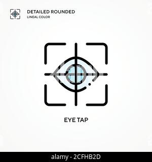 Eye tap vector icon. Modern, simple flat vector illustration for web ...