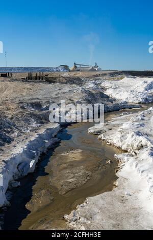 A salt mine near Chaplin, Saskatchewan, Canada Stock Photo - Alamy