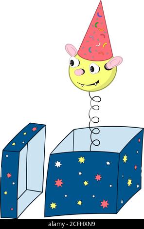 A cute face hand puppet in the shape of a rabbit, doodle icon Stock ...