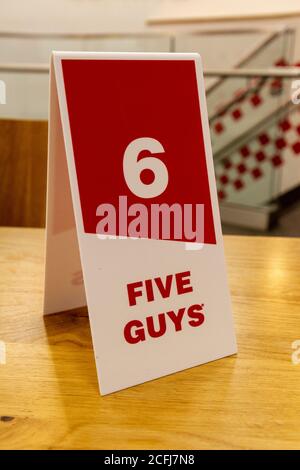 Five Guys, Cambridge, England Stock Photo - Alamy