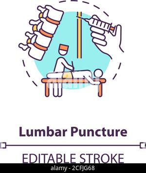 Illustration of Lumbar Puncture (Spinal Tap Stock Photo - Alamy