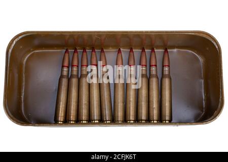 The 12.7×108mm cartridge for a 12.7 mm heavy machine gun DShK and anti ...