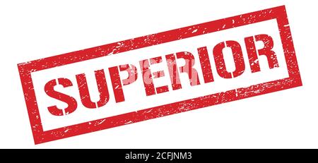 SUPERIOR red grungy rectangle stamp sign Stock Photo - Alamy