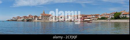 View of Umag seafront Istria Croatia former ex Yugoslavia Umago Croazia ...