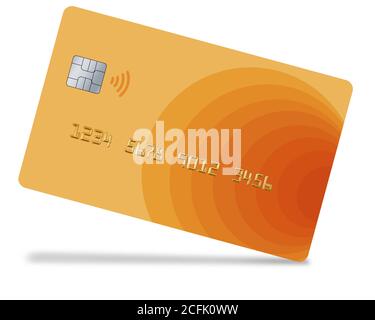 DEBIT CARD text on orange grungy rectangle vintage stamp Stock Photo ...