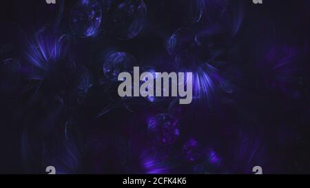 Purple fractal circle sphere. Fantasy fractal texture. Digital art. 3D ...