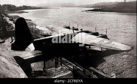 RAF Short Sunderland flying boat EJ143/S, in service with 230 Squadron ...