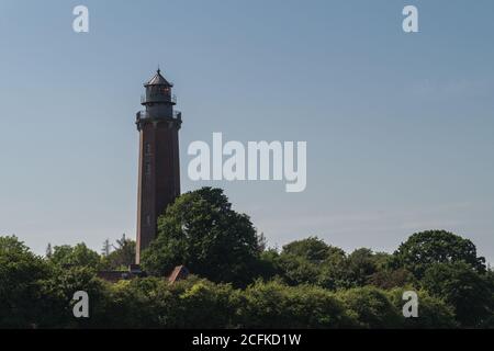 Neuland lighthouse at Behrensdorf, Hohwacht Bay, Baltic Sea coast ...
