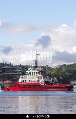 Tug / support vessel BOA Balder in Leirvik, Stord, Norway, Norge, Noreg ...