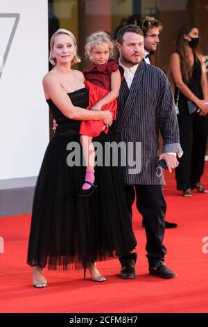 Brady Corbet and Mona Fastvold attending the photocall for The ...