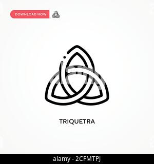 Triquetra with Triangle and Circle logo, Trinity Knot tattoo, Pagan ...