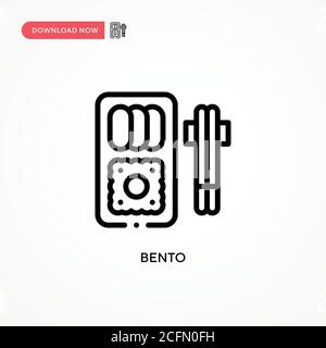 Bento vector icon. . Modern, simple flat vector illustration for web ...