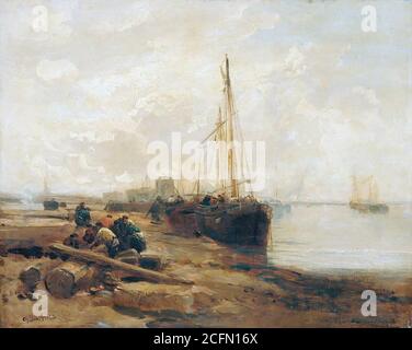 River Scene by James Webb Stock Photo - Alamy