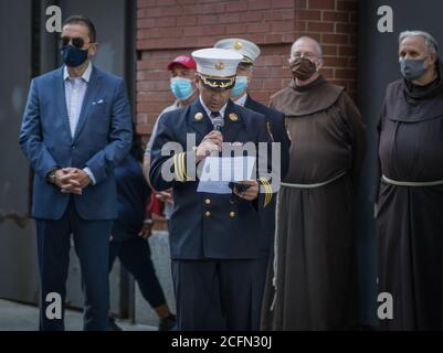 Father Mychal Judge 9/11 Walk of Remembrance Stock Photo - Alamy