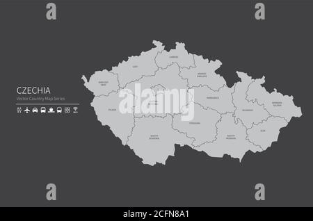 Ostrava map. Detailed map of Ostrava city administrative area ...