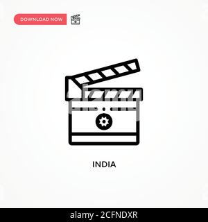 Agra Simple vector icon. Modern, simple flat vector illustration for ...