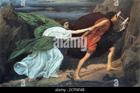 Edward Poynter - Orpheus and Eurydice Stock Photo - Alamy