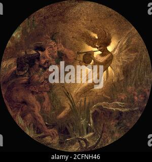 Paton Joseph Noel - Caliban - British School - 19th Century Stock Photo ...