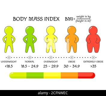 BMI - Body Mass Index Icon Set with BMI Machine, a weight scale, etc ...