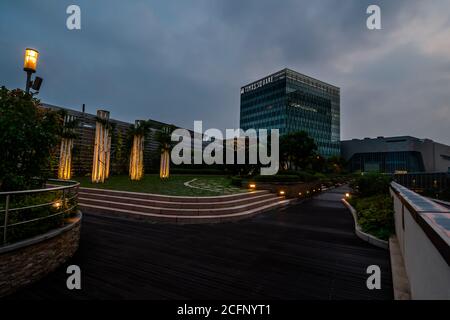 Korea, Seoul, Yeongdeungpo, Times Square shopping center Stock Photo ...