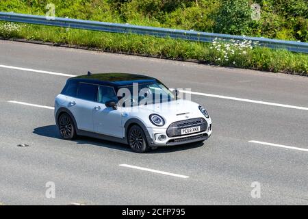 Classic Mini Cooper side view isolated on white background Stock Photo ...