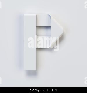 Origami paper font, folded ribbon font 3d rendering, letter S Stock Photo - Alamy