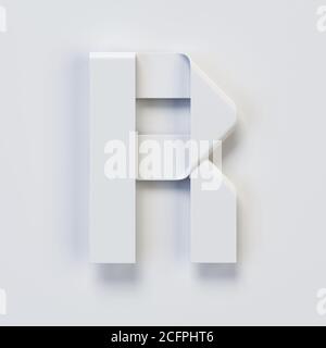 Origami paper font, folded ribbon font 3d rendering, letter S Stock Photo - Alamy