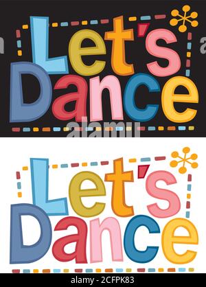 Dance vector lettering Stock Vector Image & Art - Alamy