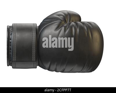 Black Boxing Glove Stock Photo - Alamy