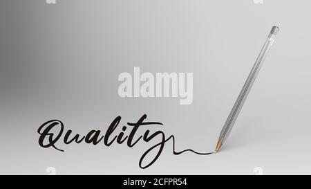 Review word written with calligraphy with Transparent plastic ball pen ...