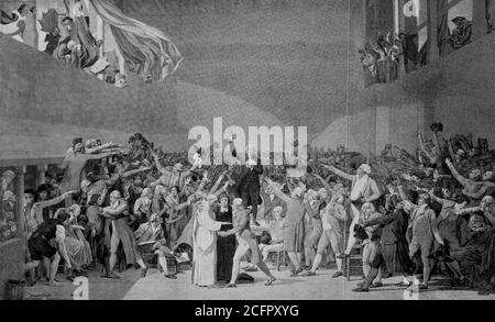 The Tennis Court Oath on 20 June 1789. Museum: Musée de l'Histoire de ...