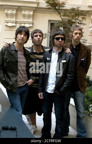 Milan Italy 11/05/2005 : Photo session of the Oasis group before the ...